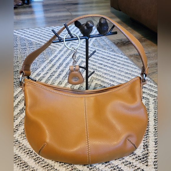 Nine West | Bags | Nine West Camel Faux Leather Hobo Shoulder Bag Purse ...